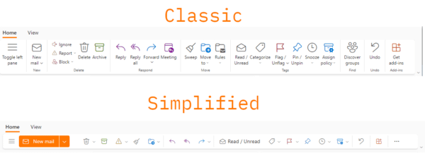 Outlook Redesigns Ribbon Toolbar Outlook Redesigns Ribbon Toolbar